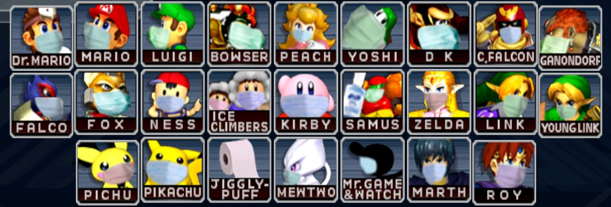 Quarantined Roster [Super Smash Bros. Melee] [Mods]