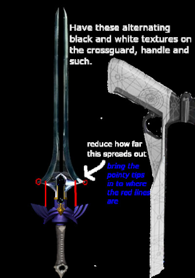 Forked Glass Master Sword Mod for The Legend of Zelda: Breath of the ...