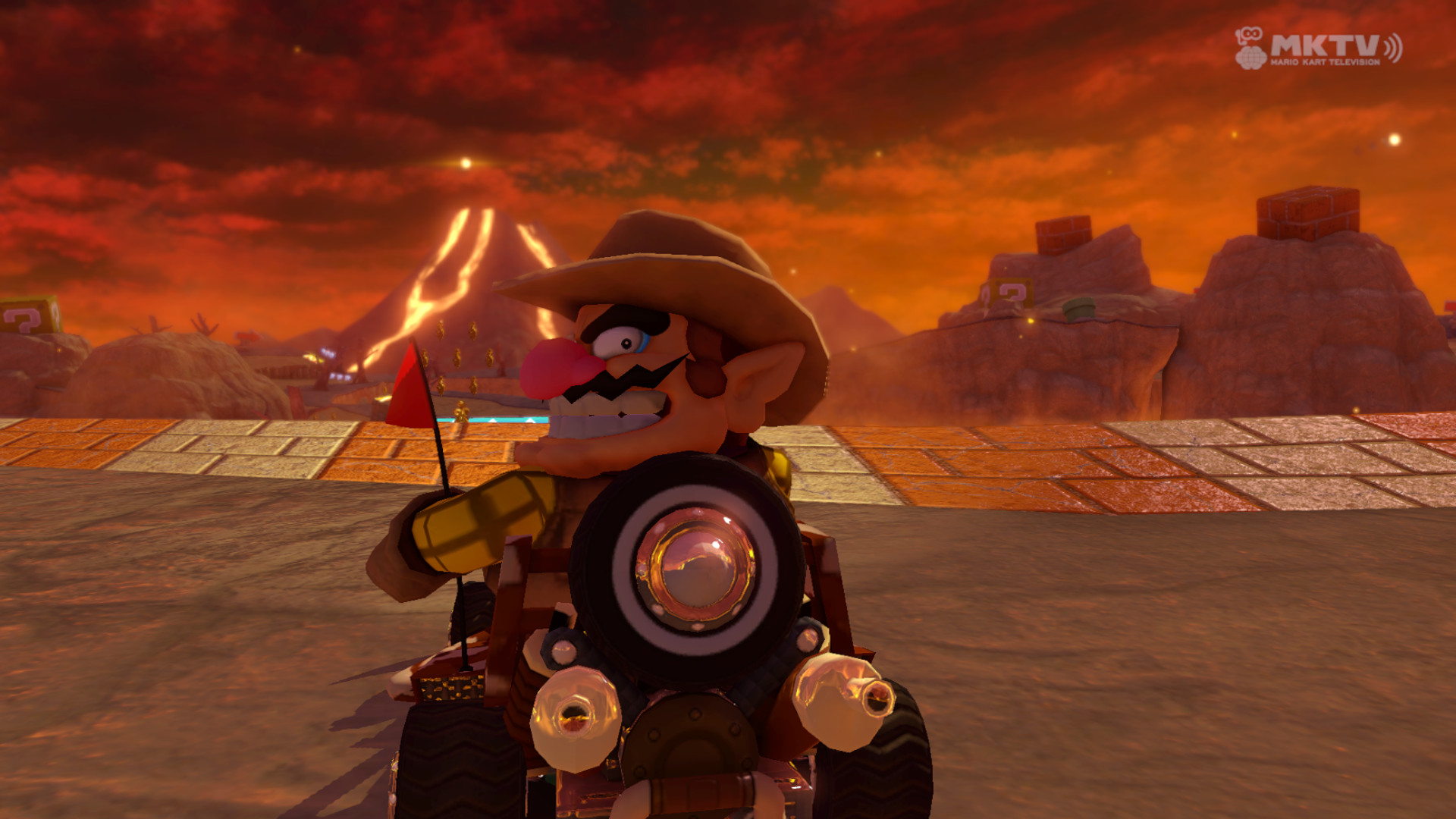Wario Cowboy from MKT Mod for Mario Kart 8 | MK8 Mods