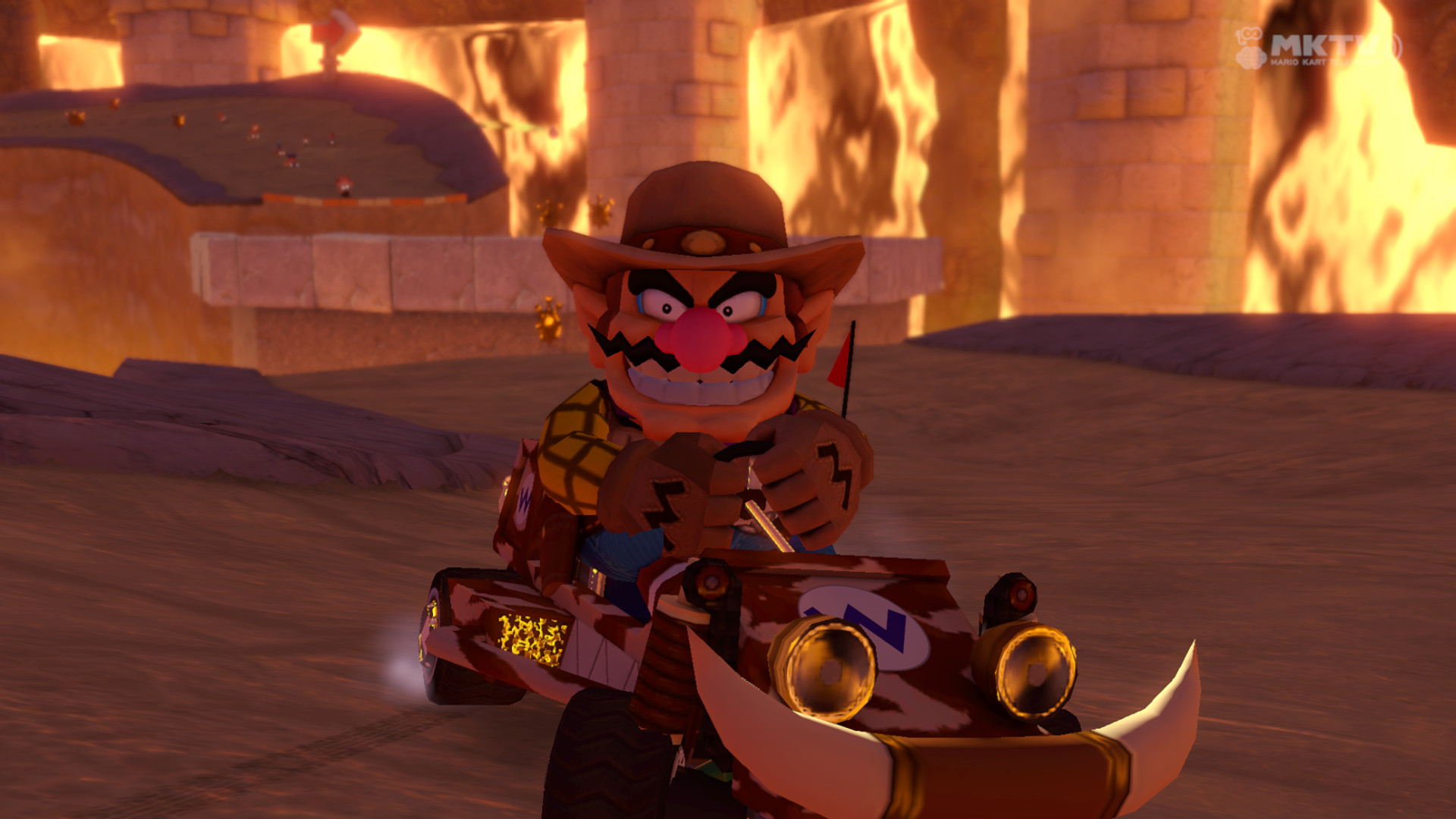 Wario Cowboy from MKT Mod for Mario Kart 8 | MK8 Mods