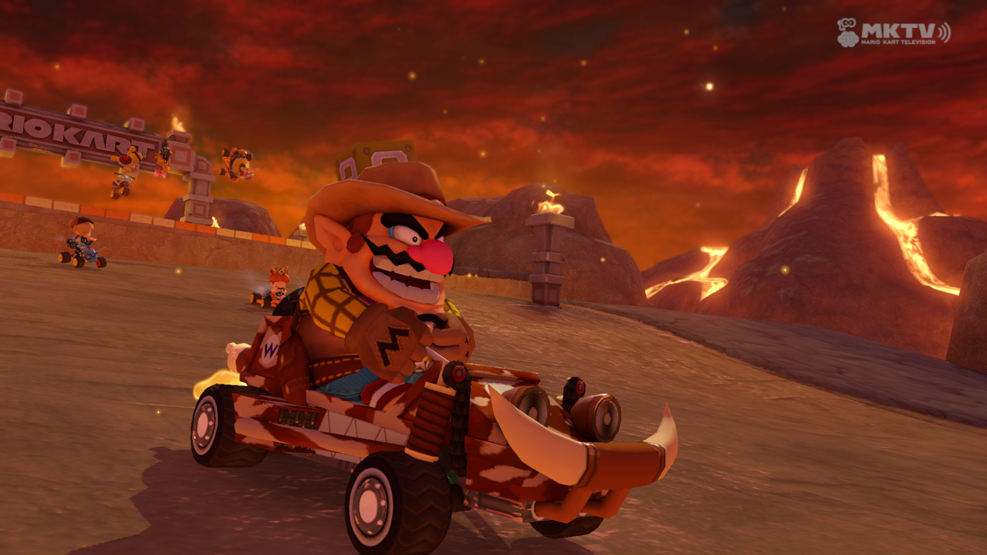 Wario Cowboy from MKT Mod for Mario Kart 8 | MK8 Mods