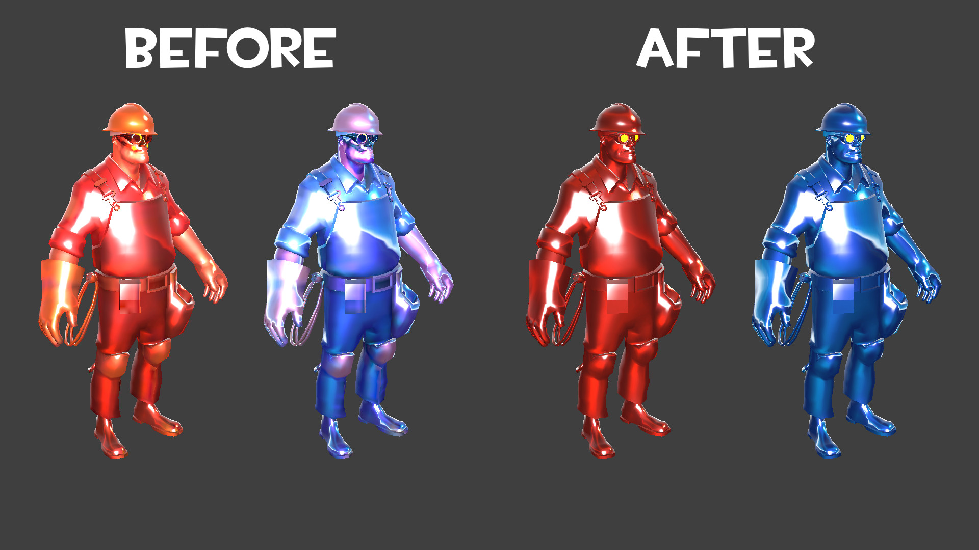 SFM (Flat) Style Uber Textures Mod for Team Fortress 2 | TF2 Mods