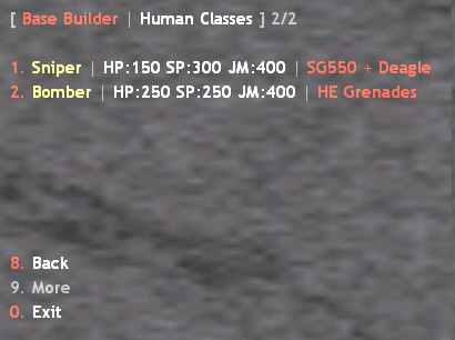 New Human Classes Menu / Base Builder Mod for Counter-Strike 1.6 | CS1 ...