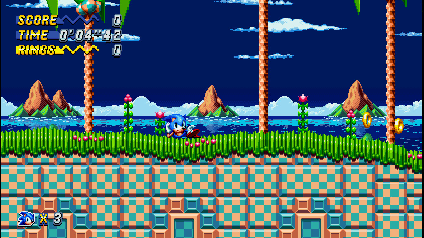 Turquoise Hill Zone at NIGHT [Sonic Chaos] [Mods]