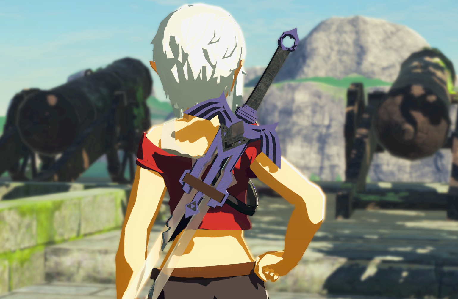 Forked Glass Master Sword Mod for The Legend of Zelda: Breath of the ...