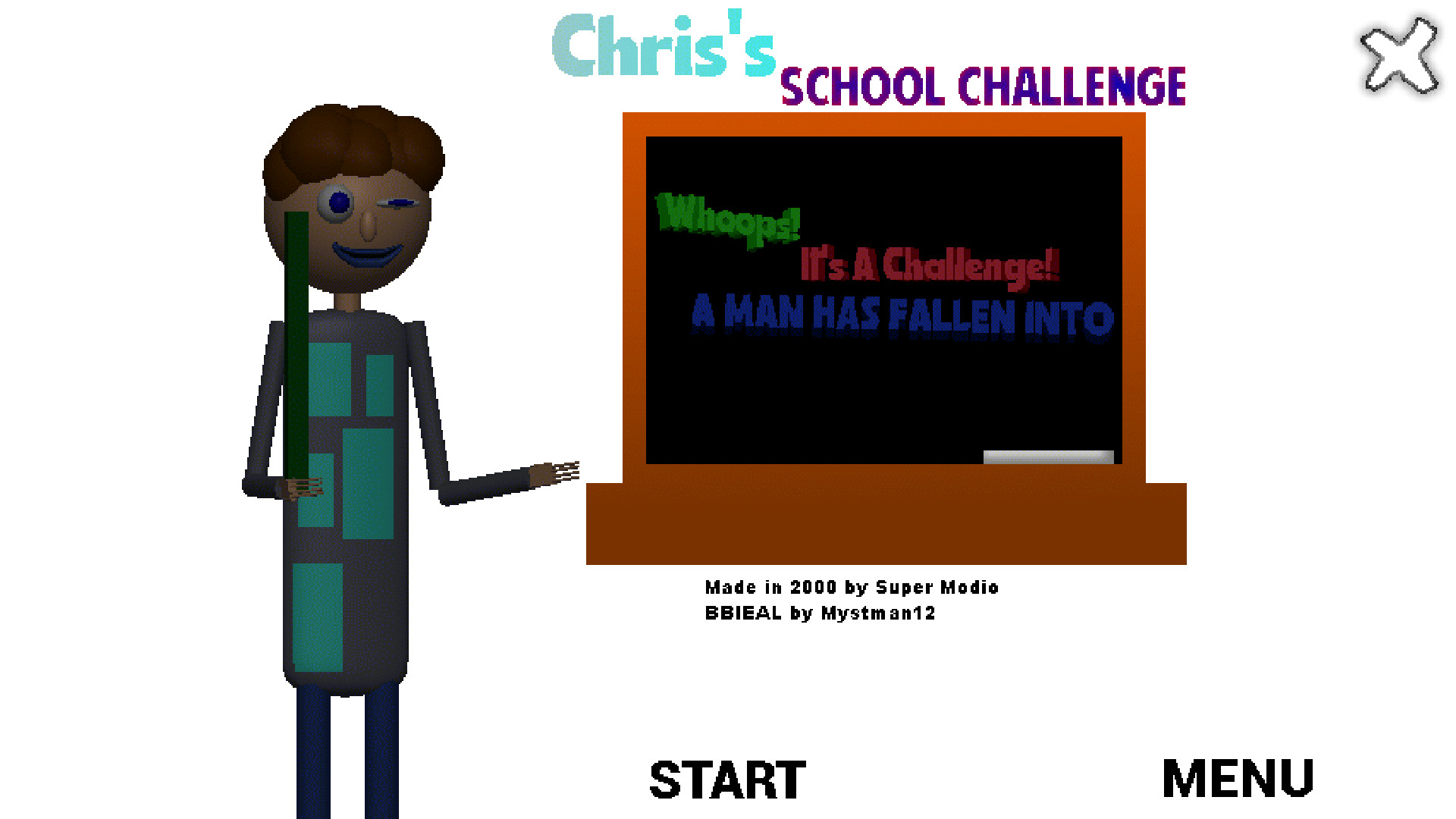 Chris's School Challenge [Baldi's Basics] [Mods]