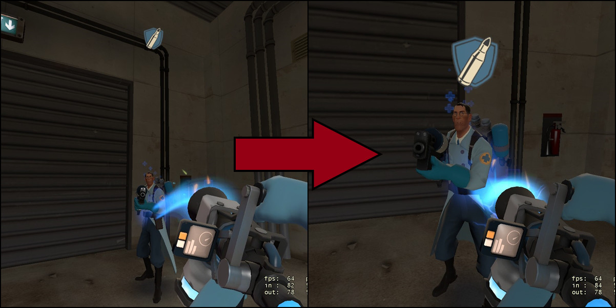 Aligned Heal Beam Vaccinator Fixed Mod for Team Fortress 2 | TF2 Mods