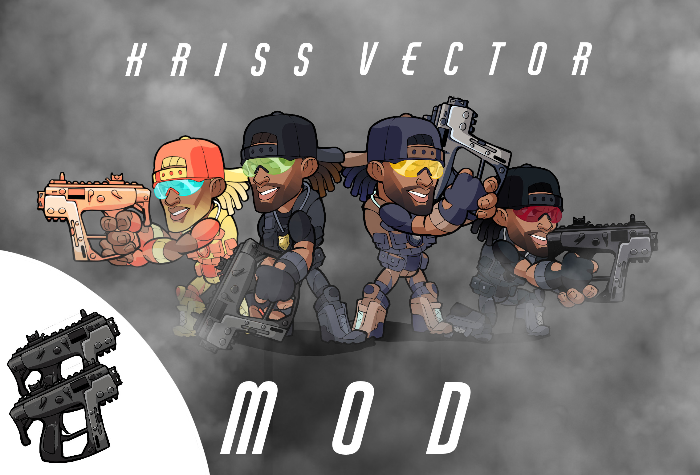 Kriss Vector SMG Mod for Brawlhalla | BHalla Mods
