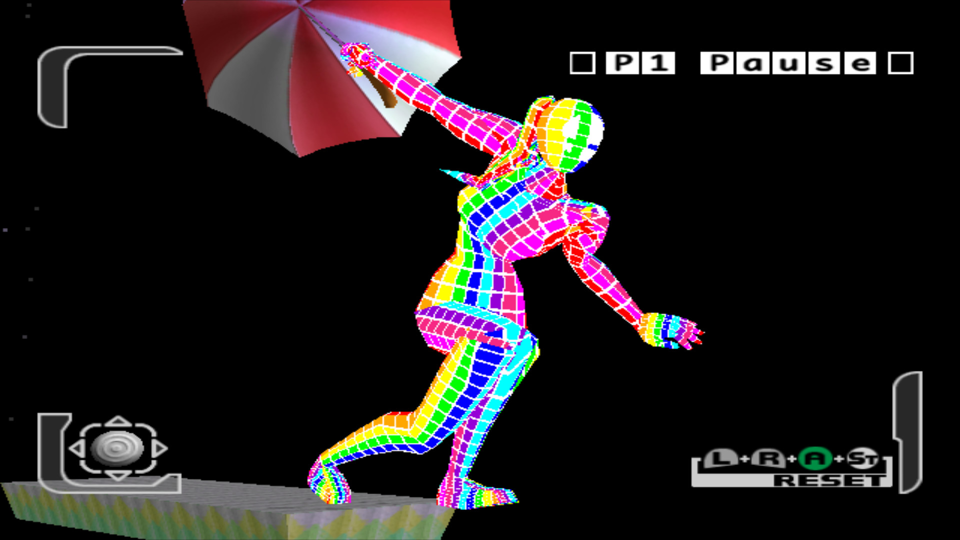 Rainbow Female Wireframe Mod for Super Smash Bros. Melee | SSBM Mods