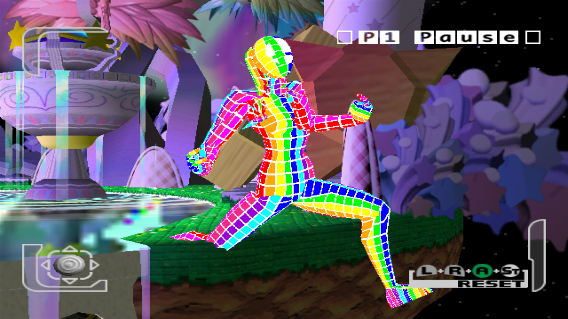 Rainbow Female Wireframe Mod for Super Smash Bros. Melee | SSBM Mods