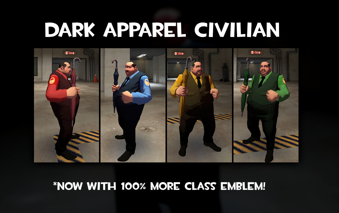 Dark Apparel Civilian [Team Fortress 2 Classic] [Mods]