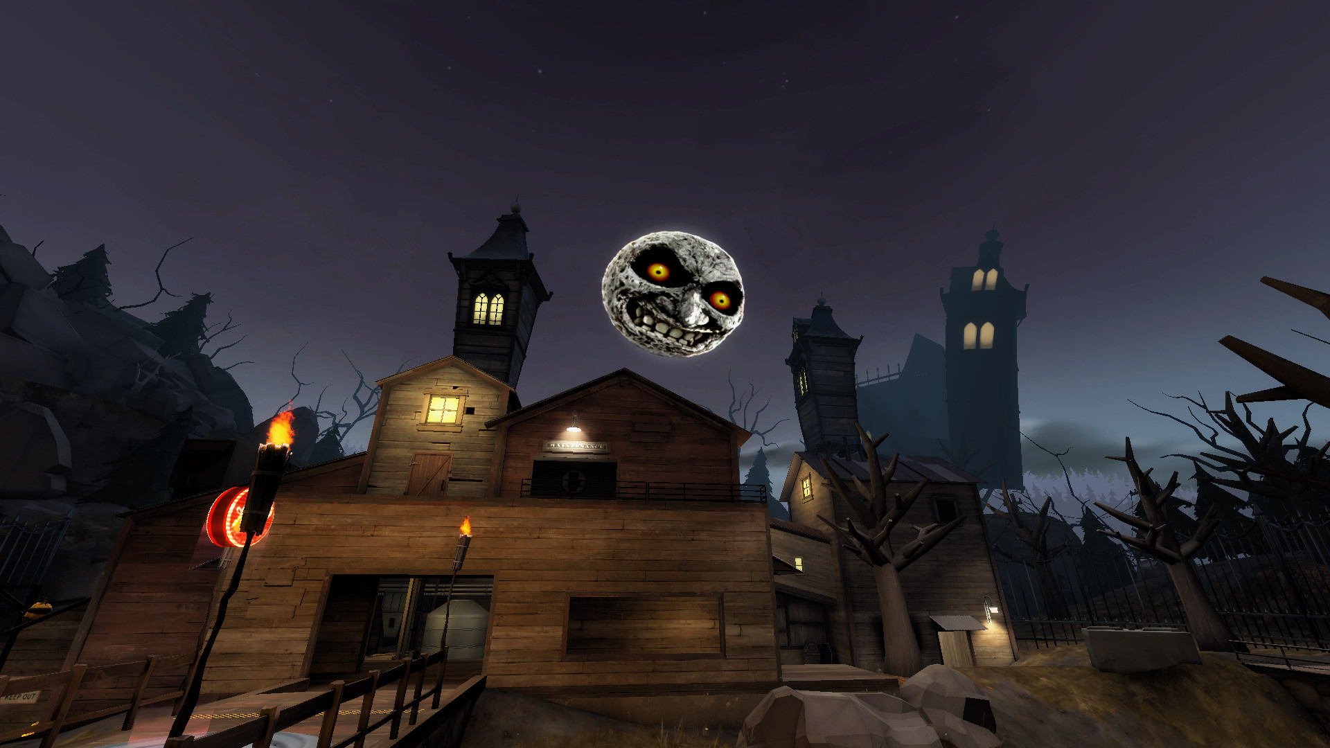 Majora's Mask Moon on some skyboxes Mod for Team Fortress 2 | TF2 Mods