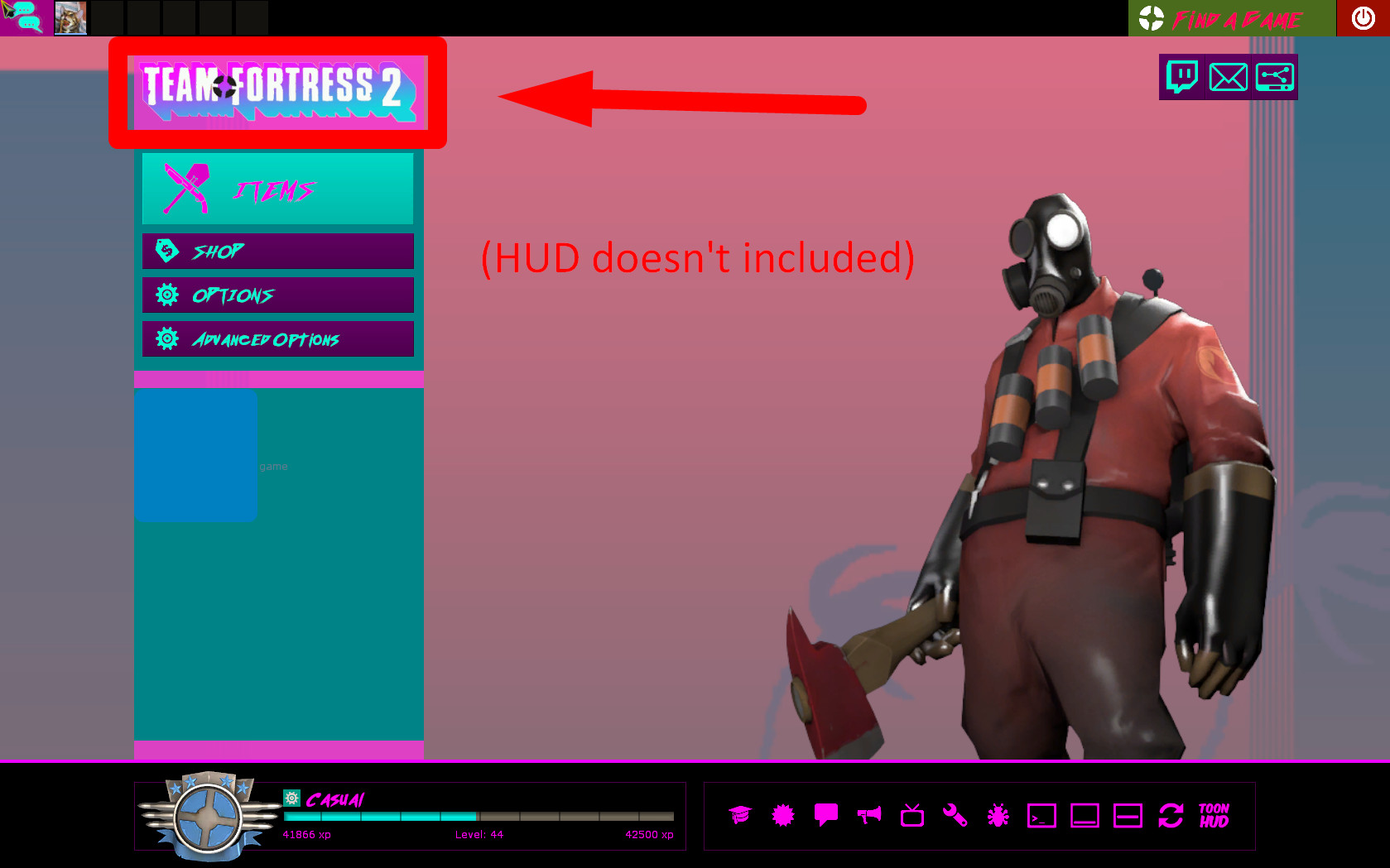 TF2 retro main menu logo Mod for Team Fortress 2 | TF2 Mods