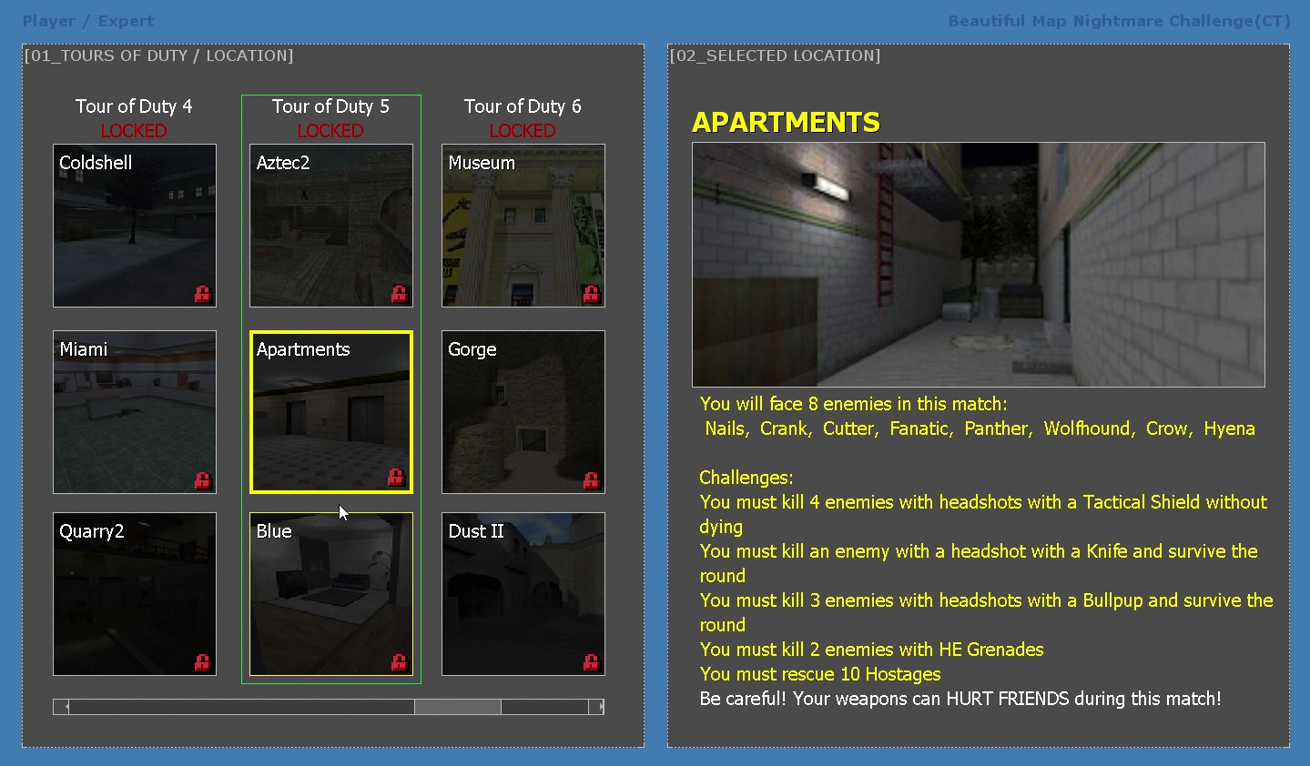 beautiful map nightmare challenge Mod for Counter-Strike: Condition ...