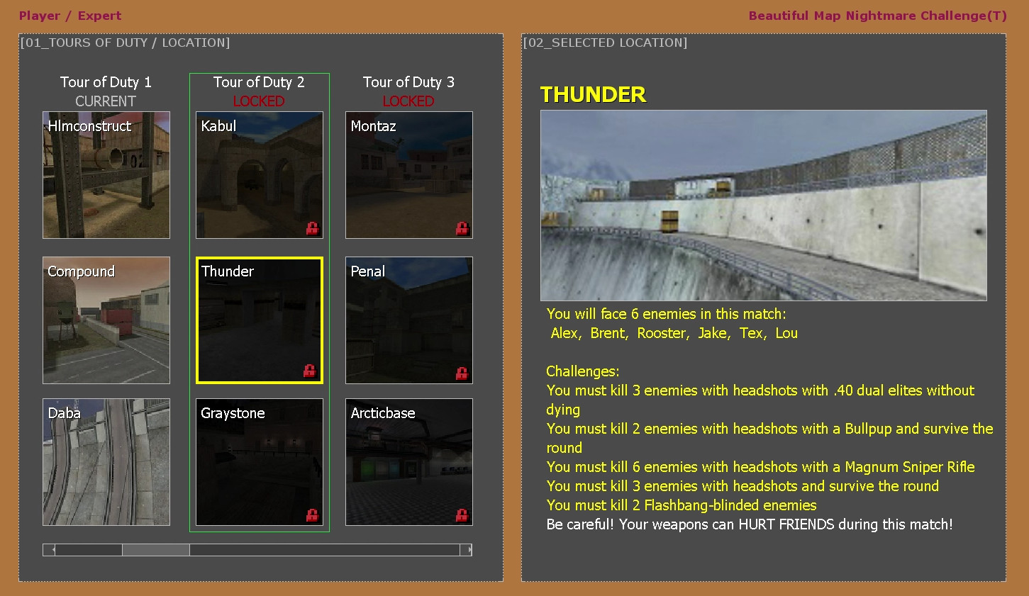 beautiful map nightmare challenge Mod for Counter-Strike: Condition ...
