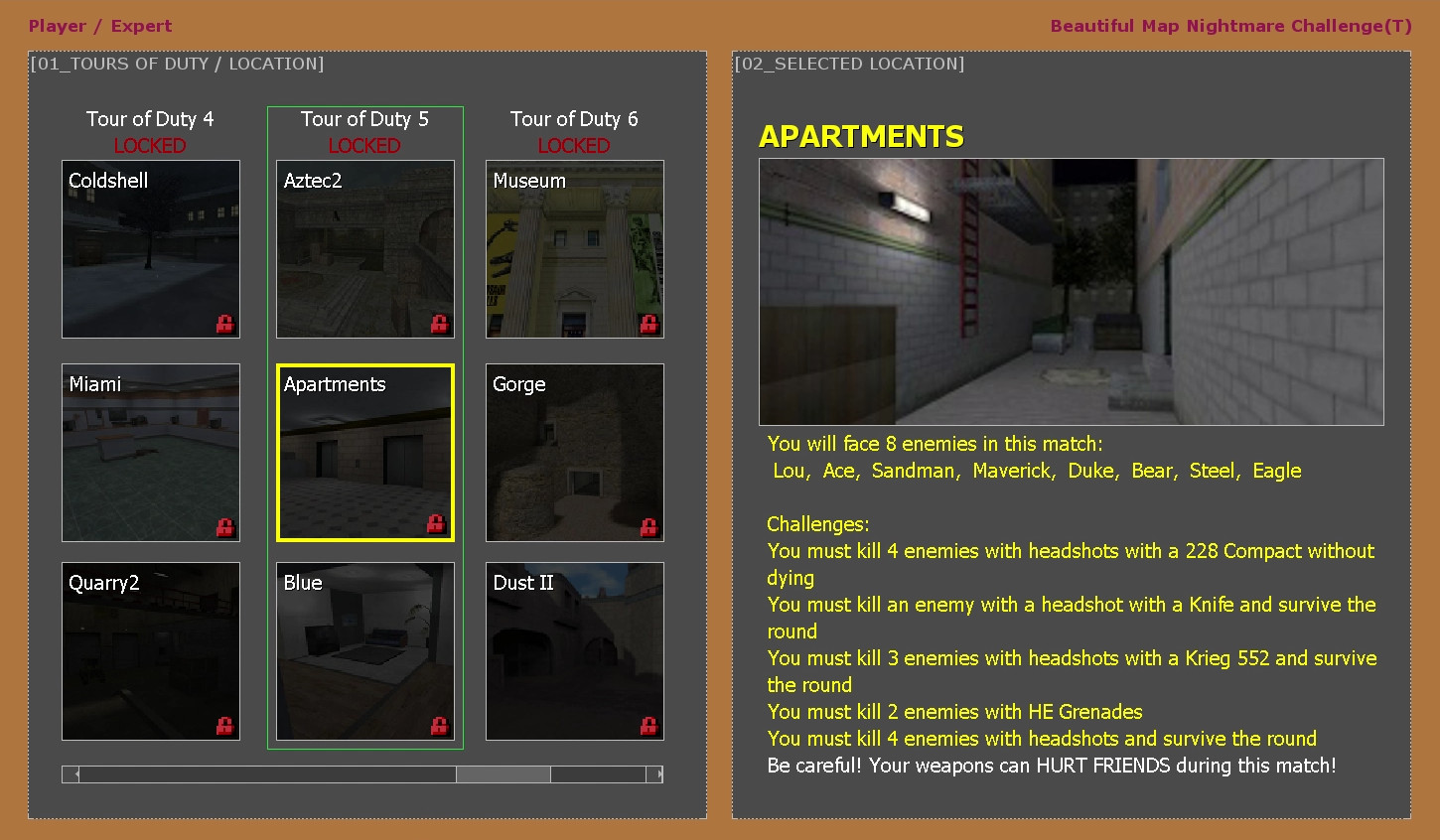 beautiful map nightmare challenge Mod for Counter-Strike: Condition ...