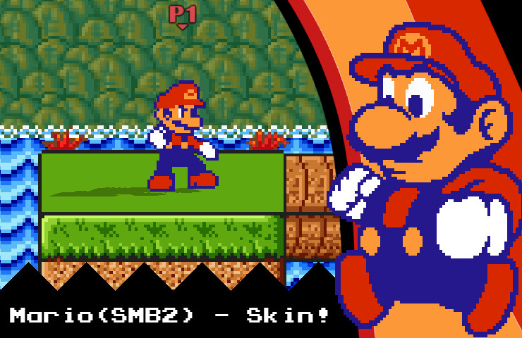 Mario (SMB2) - Skin for Mario [Super Smash Bros. Crusade] [Mods]