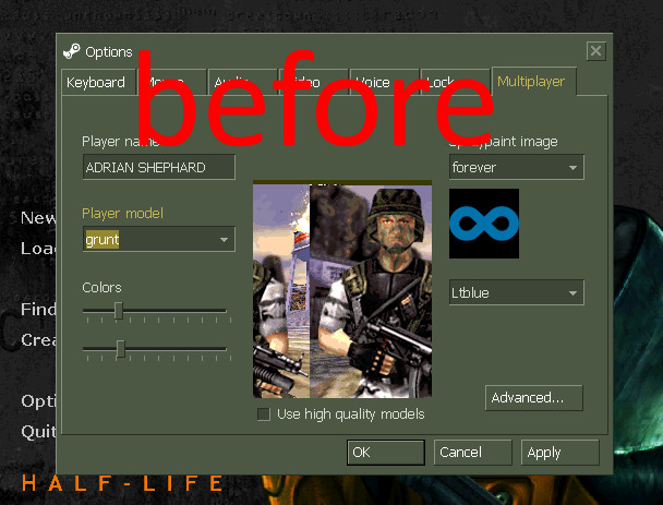 fixed hl op4 player models portraits Mod for Half-Life: Opposing Force ...