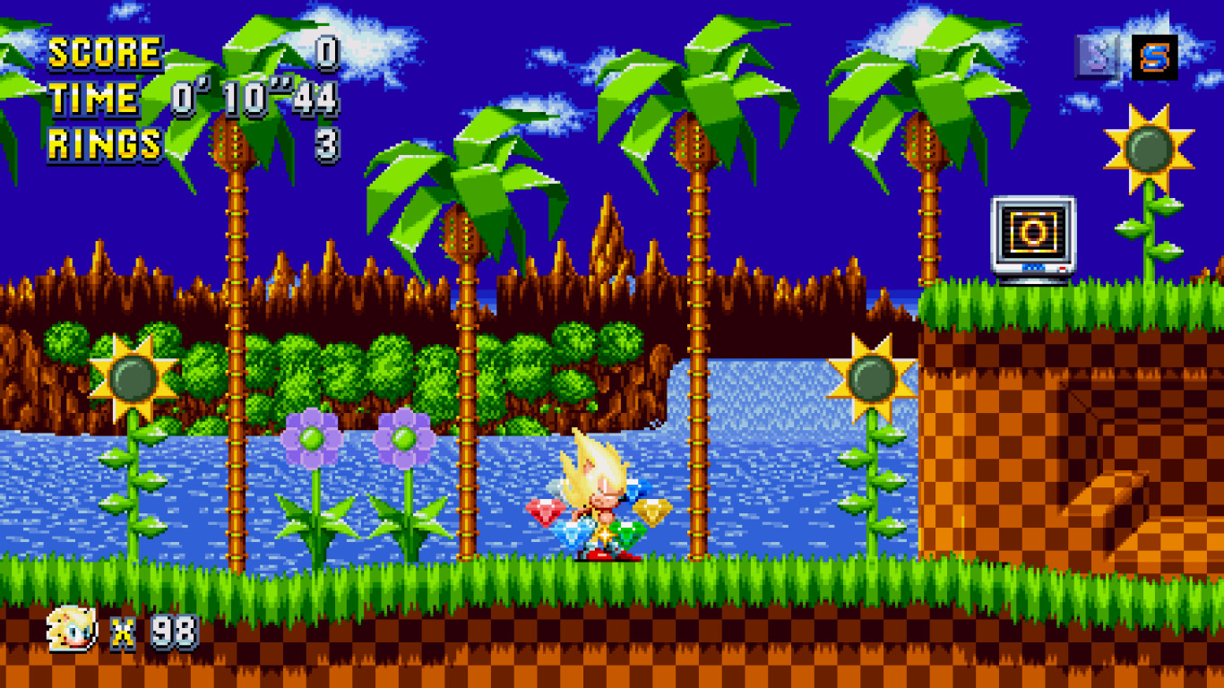 New Super Sonic Idle Mod for Sonic Mania | SM Mods