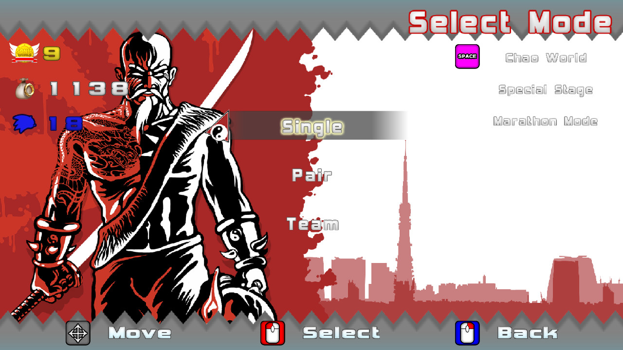 Shadow Warrior Menu Theme for Sonic World R9 [Sonic World] [Mods]