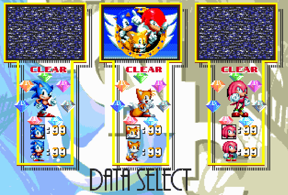 Mania Sprites On Data Select Screen [Sonic 3 A.I.R.] [Mods]