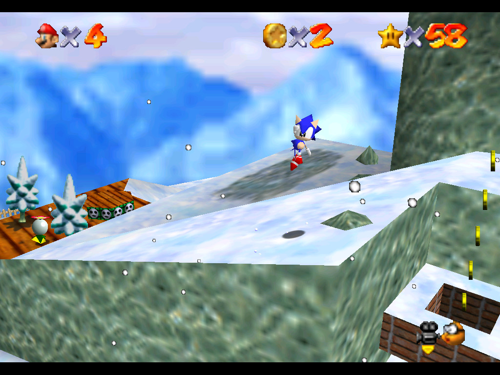 Sonic the Hedgehog (Saturn) [N64 + PC] [Super Mario 64] [Mods]