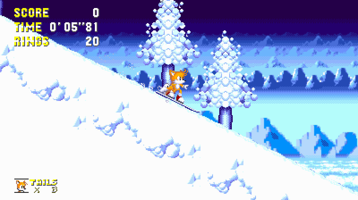 Tails Snowboards Mod for Sonic 3 A.I.R. | S3AIR Mods