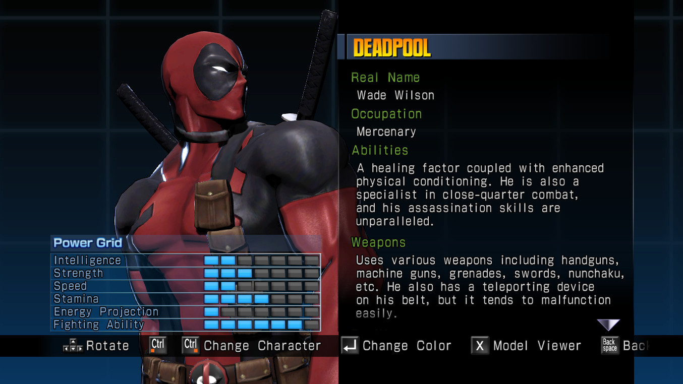 Deadpool MOD Movie deadpool Mod for Ultimate Marvel vs Capcom 3 | UMvC3 ...