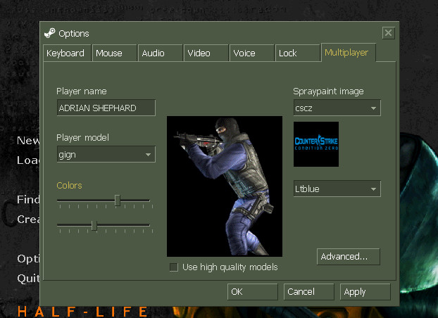 portraits for cs player models Mod for Half-Life | HL Mods