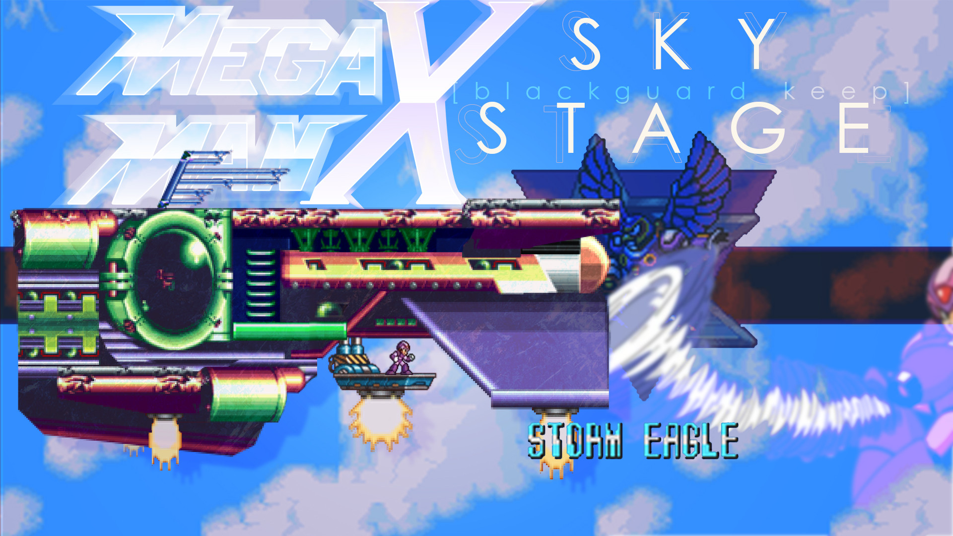 Sky Stage Map Mod [Mega Man X Storm Eagle] [Brawlhalla] [Mods]