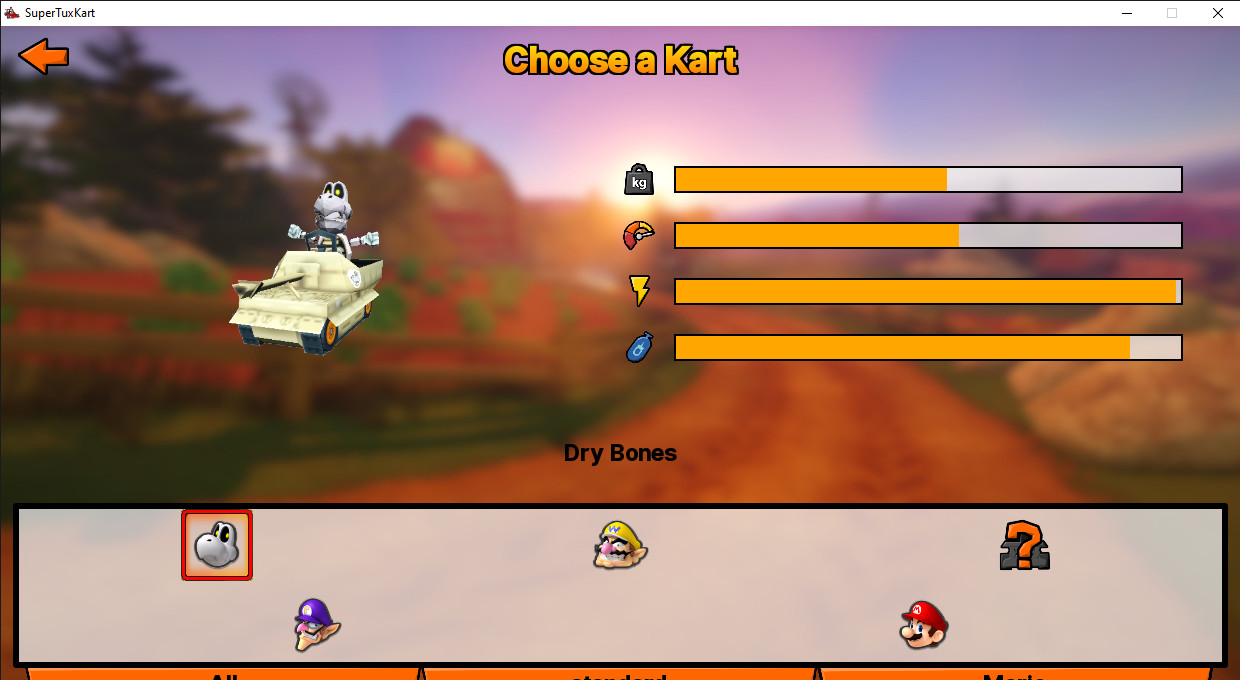 Dry Bones Mod for SuperTuxKart | STK Mods