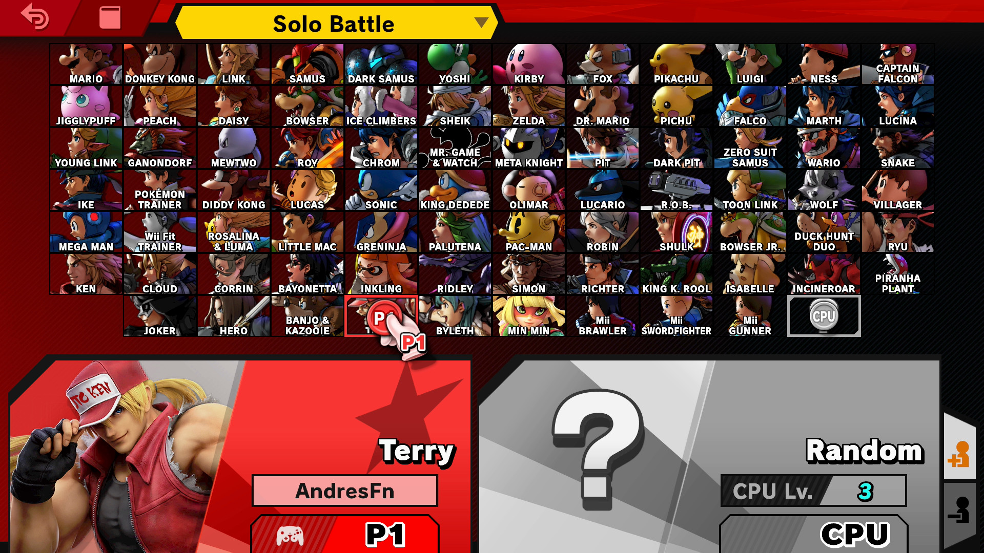 PutoKen Terry Skin Mod for Super Smash Bros. Ultimate | SSBU Mods