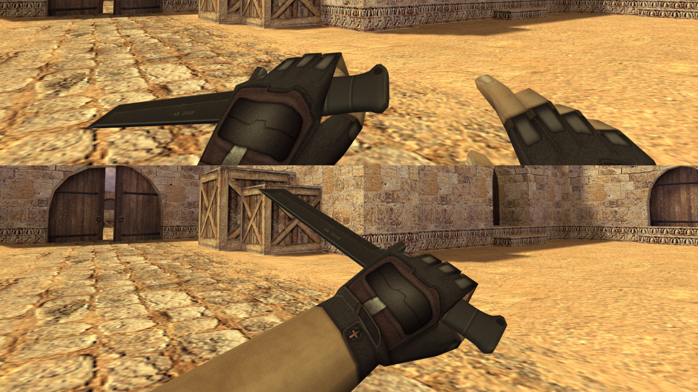 KM-2000 Knife Animations Mod for Counter-Strike 1.6 | CS1.6 Mods