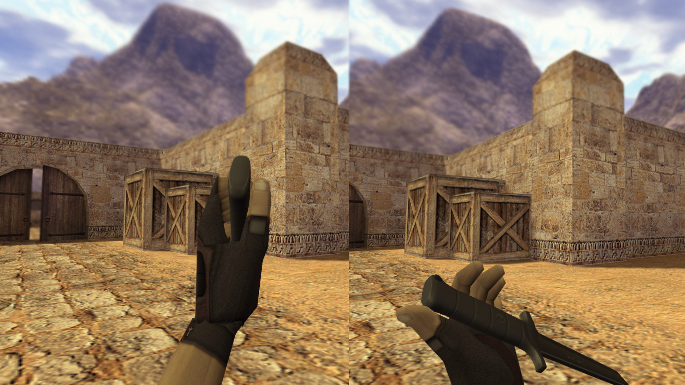 KM-2000 Knife Animations Mod for Counter-Strike 1.6 | CS1.6 Mods