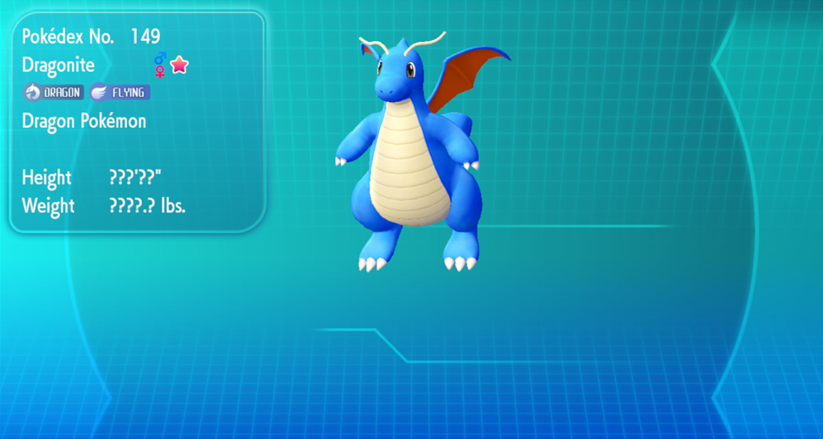 Fixed Shiny Dratini Line Mod for Pokémon Let's Go! | LGPE Mods