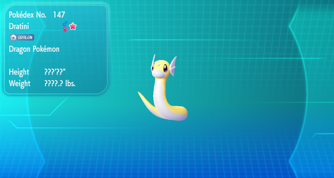 Fixed Shiny Dratini Line [Pokemon: Let's Go!] [Mods]