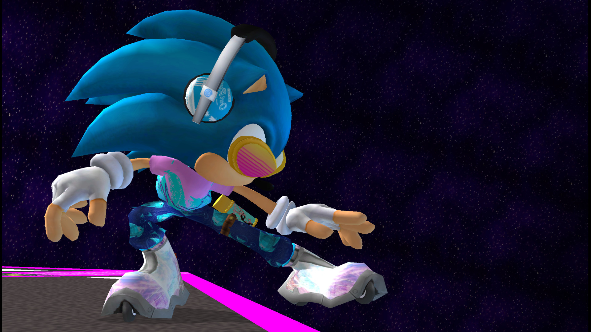 S2 Jet Set Sonic - SEGAwave [Super Smash Bros. Brawl] [Mods]