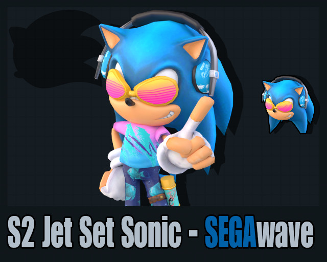 S2 Jet Set Sonic - SEGAwave [Super Smash Bros. Brawl] [Mods]