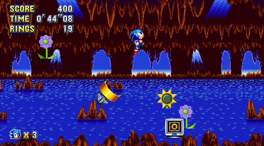 Sonic mania... But the floor is invisible [Sonic Mania] [Mods]