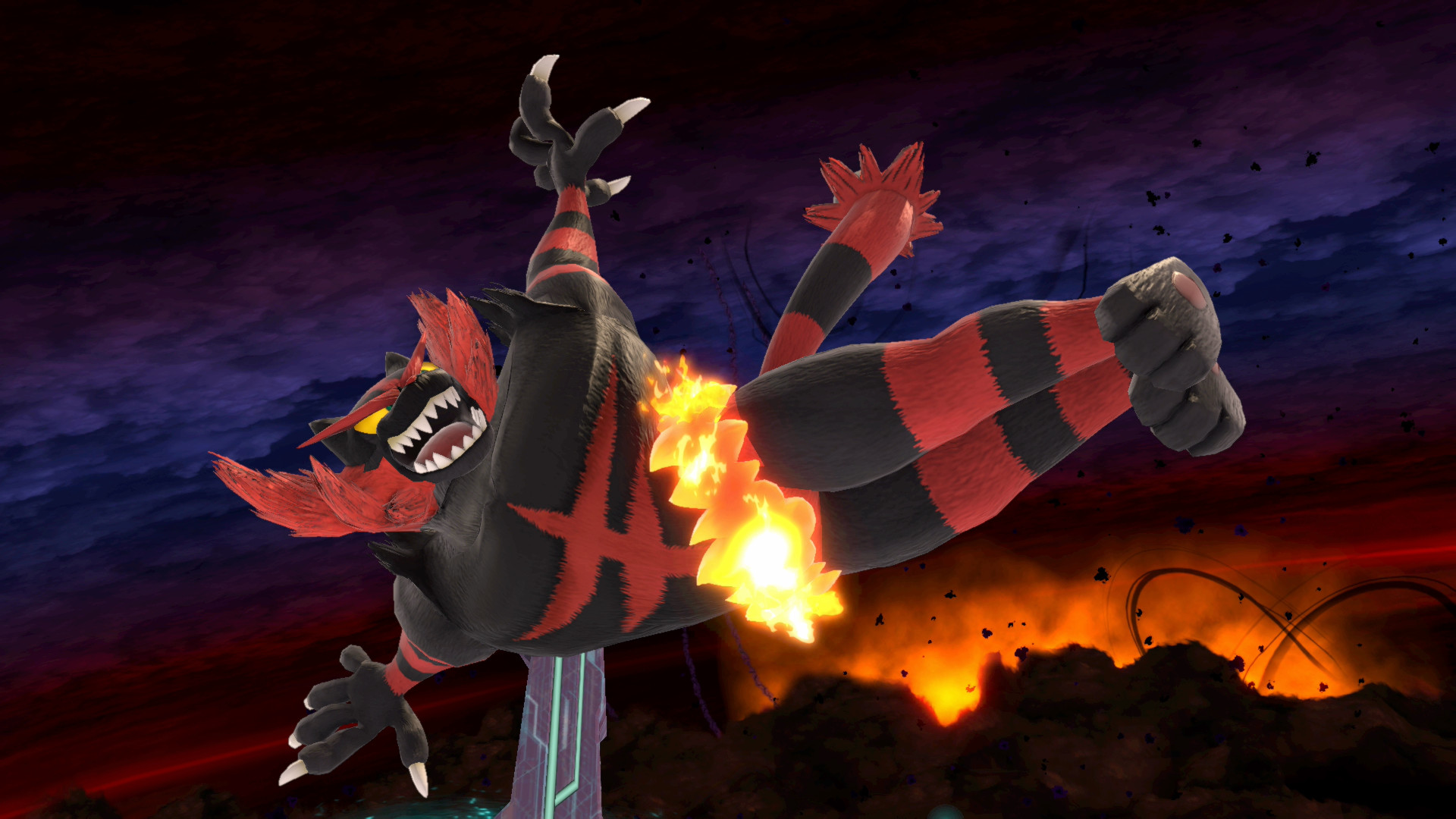 Black and Red Incineroar Mod for Super Smash Bros. Ultimate | SSBU Mods