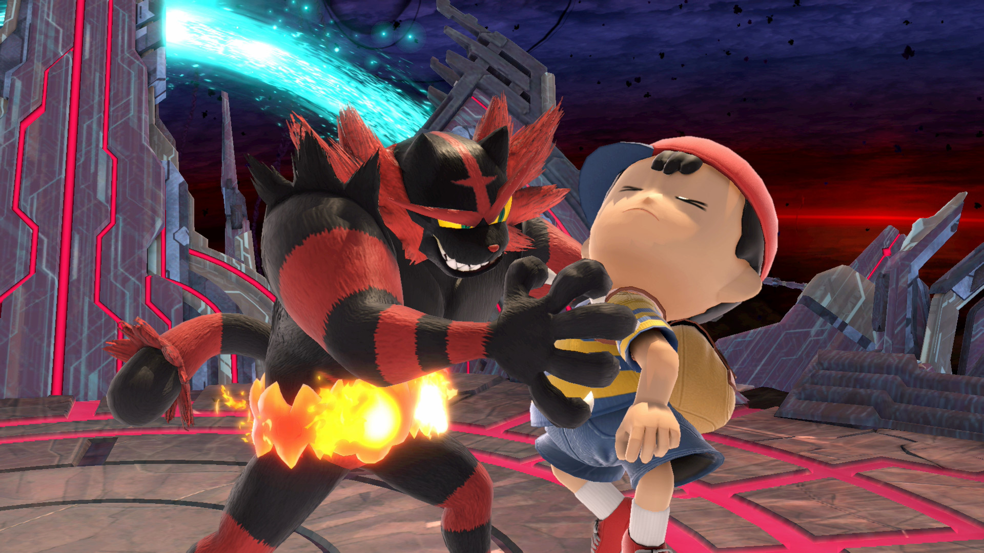 Black and Red Incineroar Mod for Super Smash Bros. Ultimate | SSBU Mods