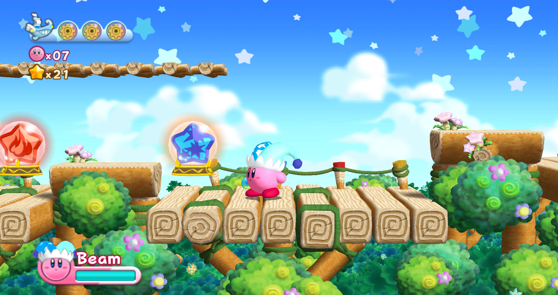 kirby beam blue and light blue Mod for Kirby's Return to Dream Land ...