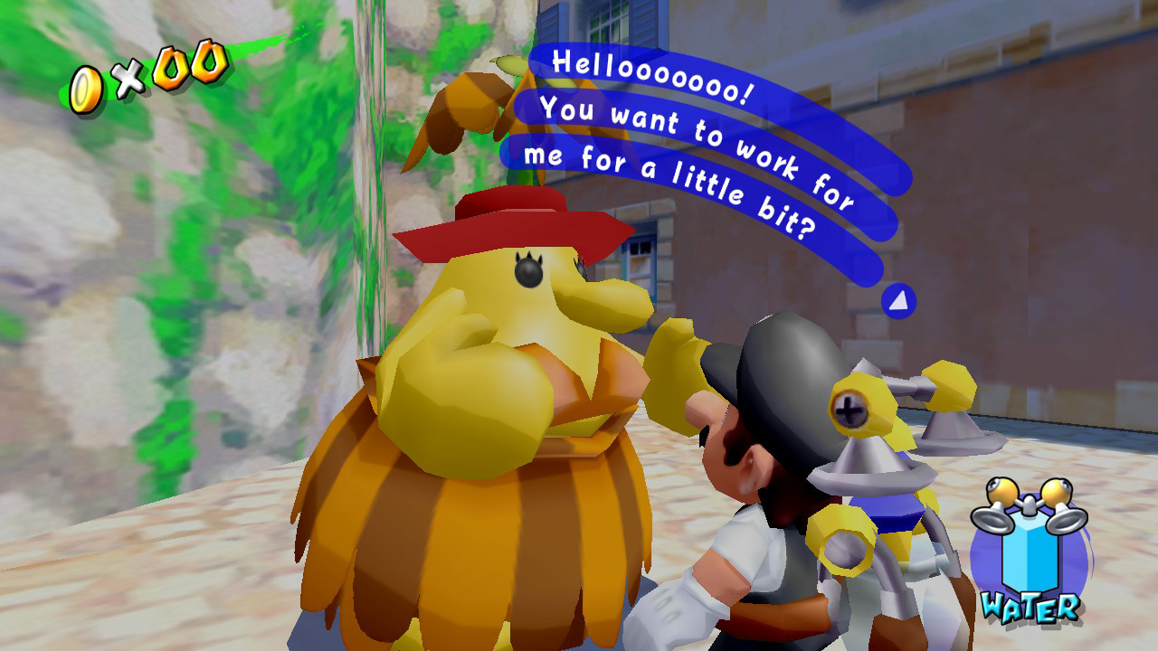 Black and White Mario in SMS [Super Mario 3D All-Stars] [Mods]