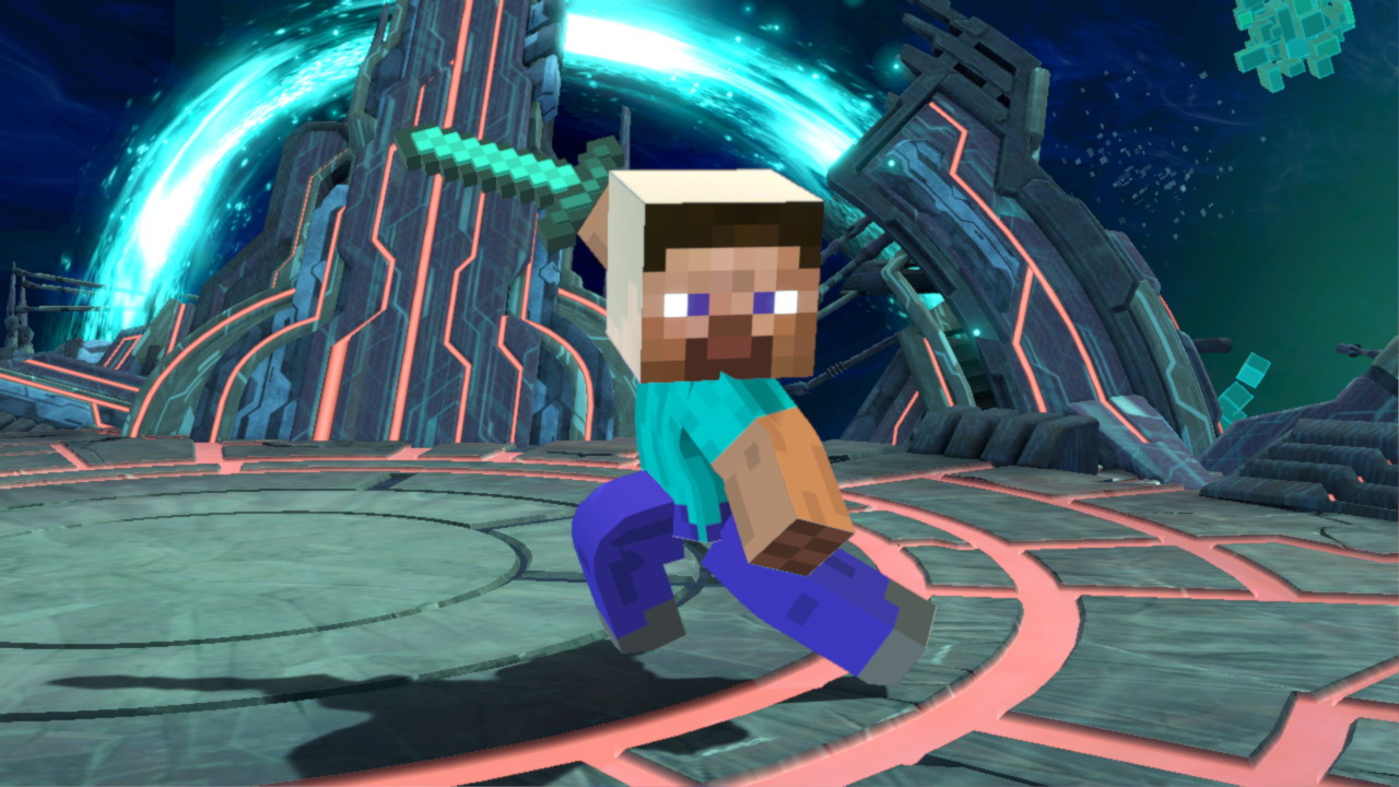 Minecraft Steve (Mii) Mod for Super Smash Bros. Ultimate | SSBU Mods