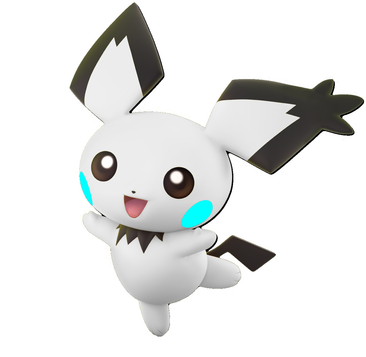 White Spiky Eared Pichu Revamp Mod for Super Smash Bros. Ultimate ...