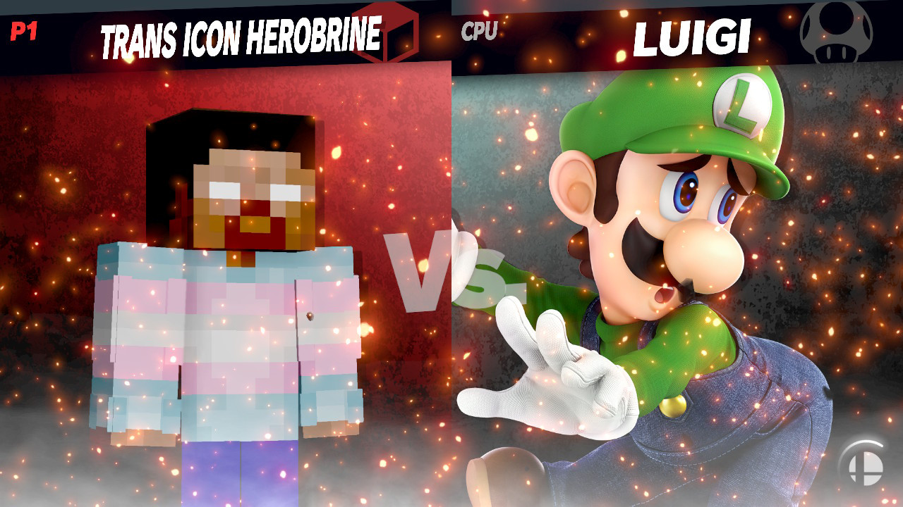 Trans Icon Herobrine Mod for Super Smash Bros. Ultimate | SSBU Mods