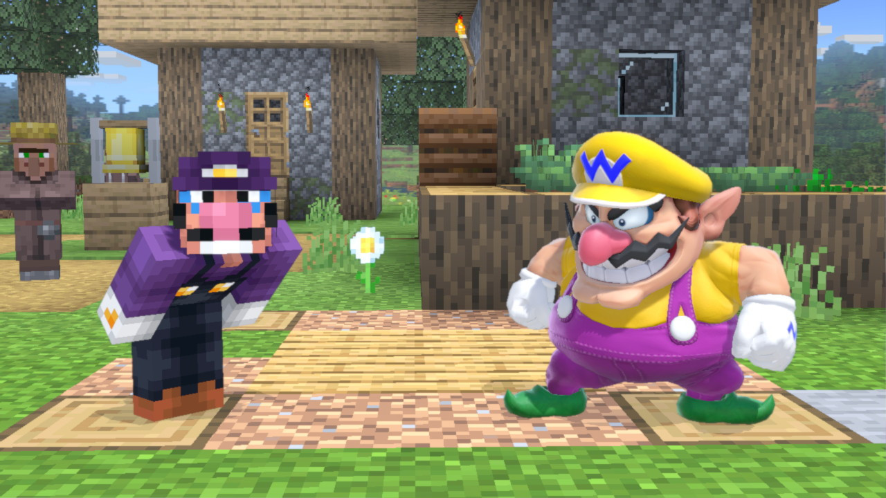 Minecraft Waluigi Mod for Super Smash Bros. Ultimate | SSBU Mods
