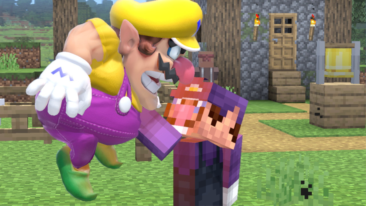 Minecraft Waluigi Mod for Super Smash Bros. Ultimate | SSBU Mods