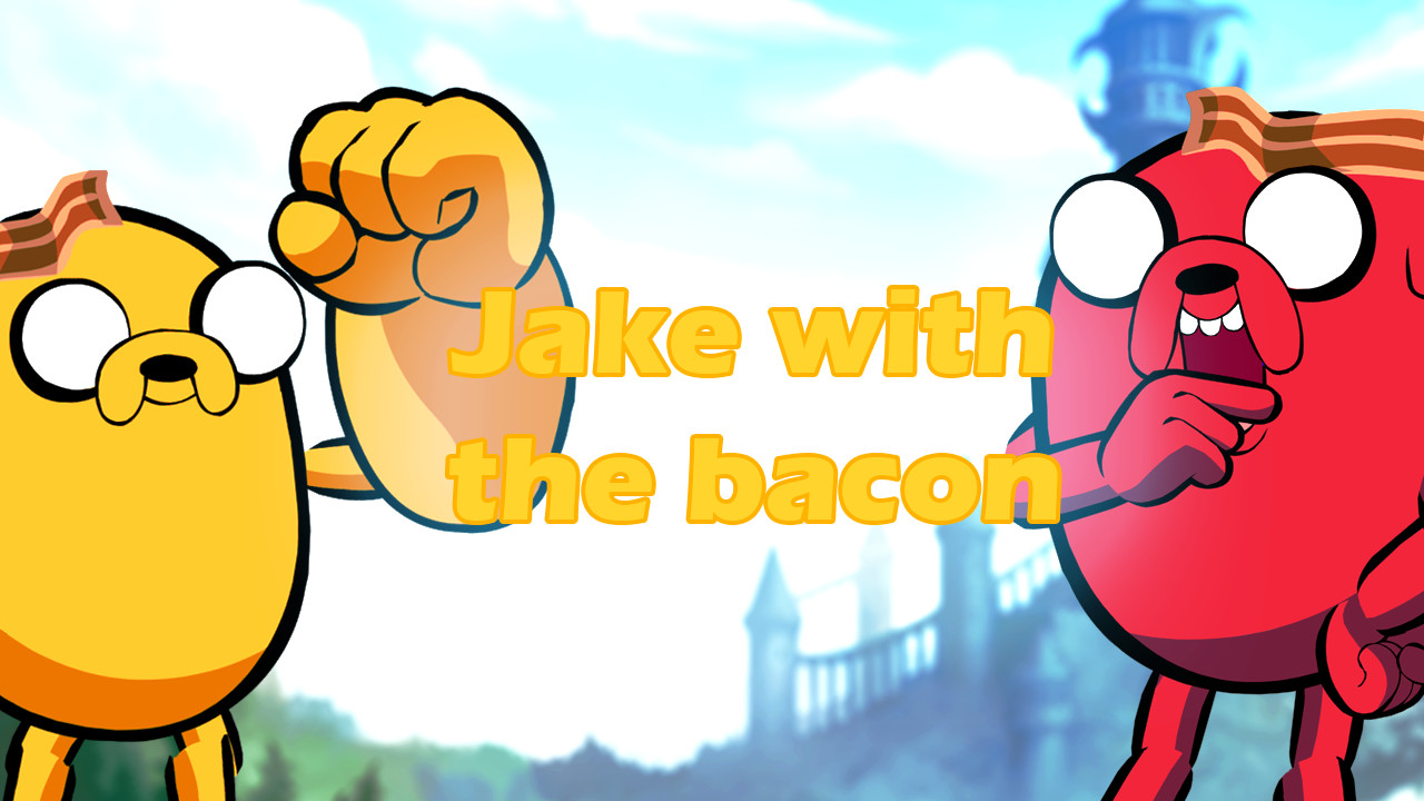 Jake with the bacon Mod for Brawlhalla | BHalla Mods