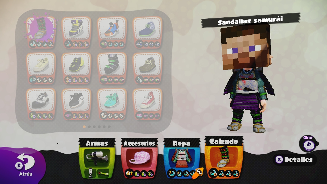 Steve Head Over Squid-Stitch Cap [Splatoon] [Mods]